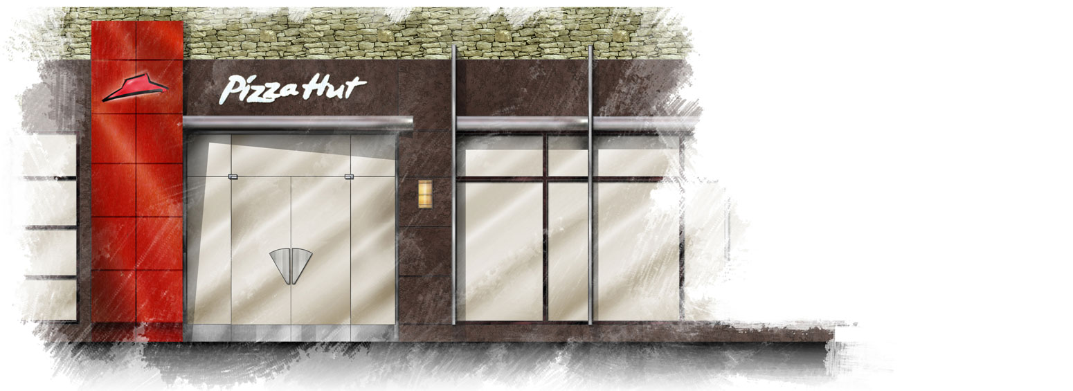 Pizza Hut Branding - Carrell Partners & Yost Architecture